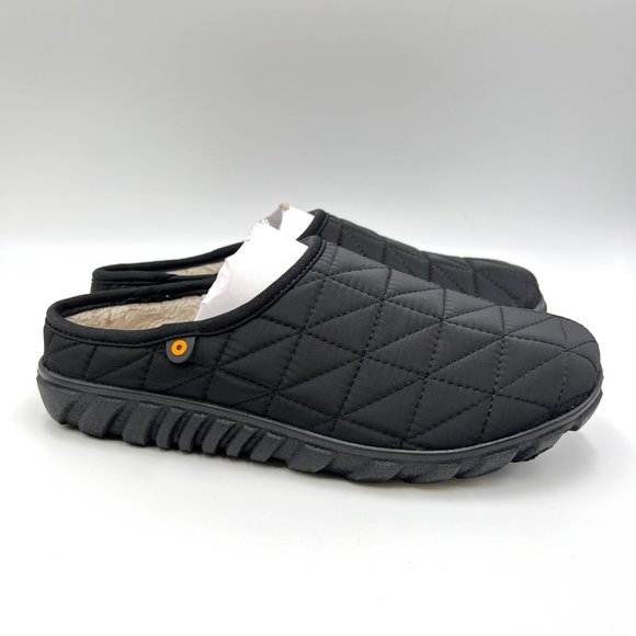Bogs | Shoes | New Bogs Womens Snowday Ii Black Quilted Slip On Clogs ...